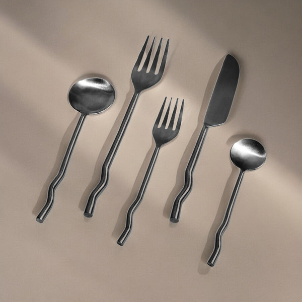 Emma Silver Flatware (Set of 20) by Diego Olivero Studio – MESO