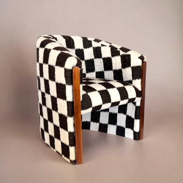 Checkered Wool Chair by Diego Olivero Studio – MESO